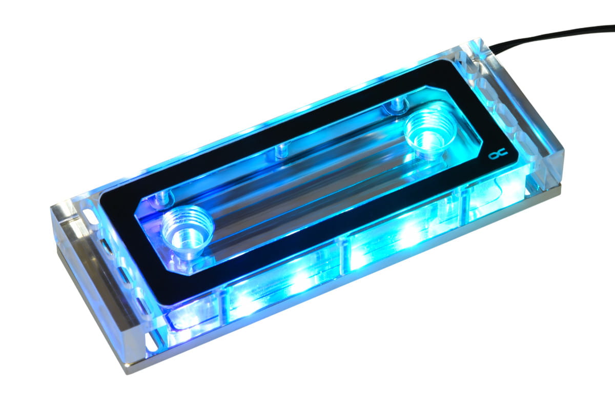 Alphacool Aurora Acryl X4 D-RAM water block - Watercooling UK