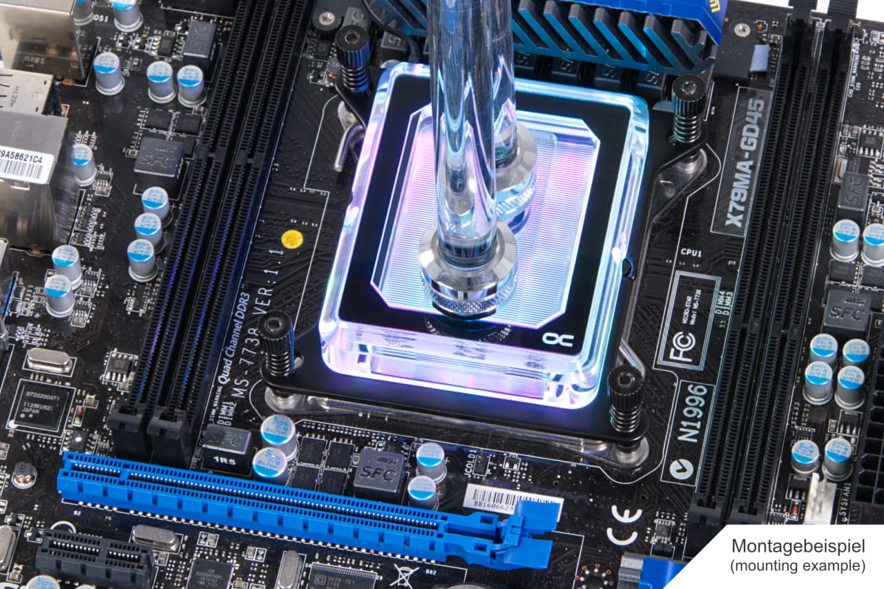 Alphacool Eisblock XPX Pro Aurora Light - Acryl - Watercooling UK