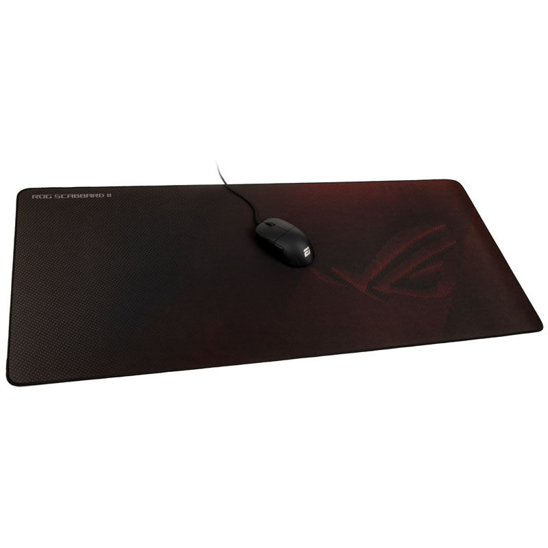 ASUS ROG Scabbard II Gaming Mouse Pad - Black / Red - Watercooling UK