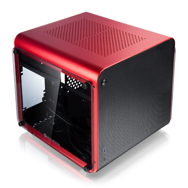 RAIJINTEK METIS EVO TG Mini-ITX case, tempered glass - red ...