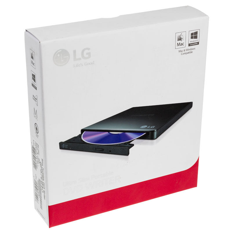 LG GP57EB40 external slimline DVD-RW drive, black, USB 2.0 ...