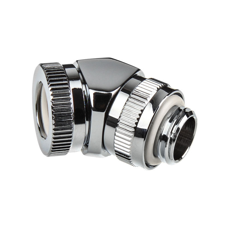 PHANTEKS Rotary Hard Tube Fitting 12mm 45 degrees G1 / 4 - chrome ...