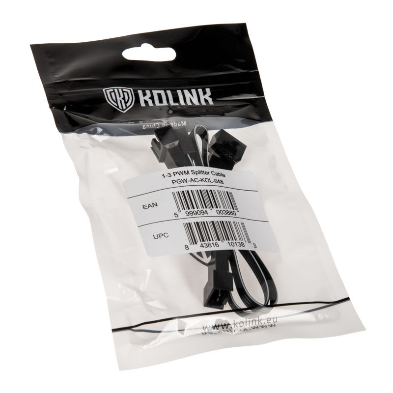 Kolink 1-3 PWM fan splitter cable - 35 cm - Watercooling UK