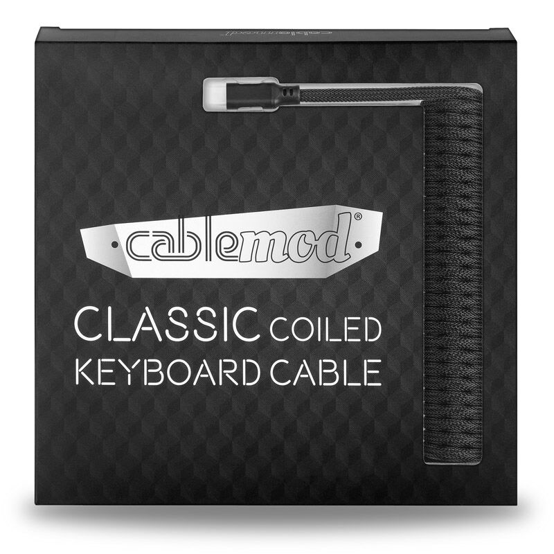 CableMod Classic Coiled Keyboard Cable USB-C to USB Type A, Midnight ...