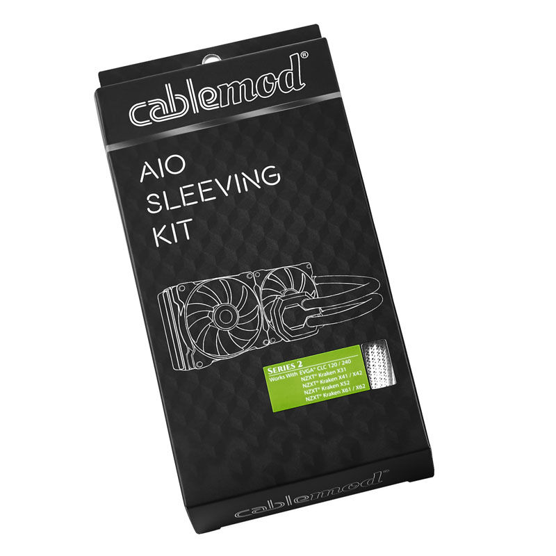 CableMod AIO Sleeving Kit Series 2 for EVGA CLC / NZXT Kraken - white ...