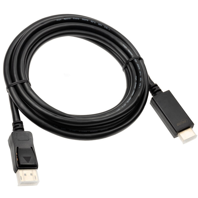 Inline DisplayPort to HDMI Converter Cable, 4K / 60Hz, black - 3m ...