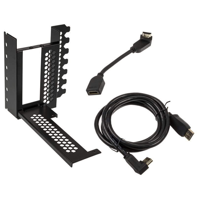 CableMod vertical graphics card support with PCIe x16 riser cable, 1x ...