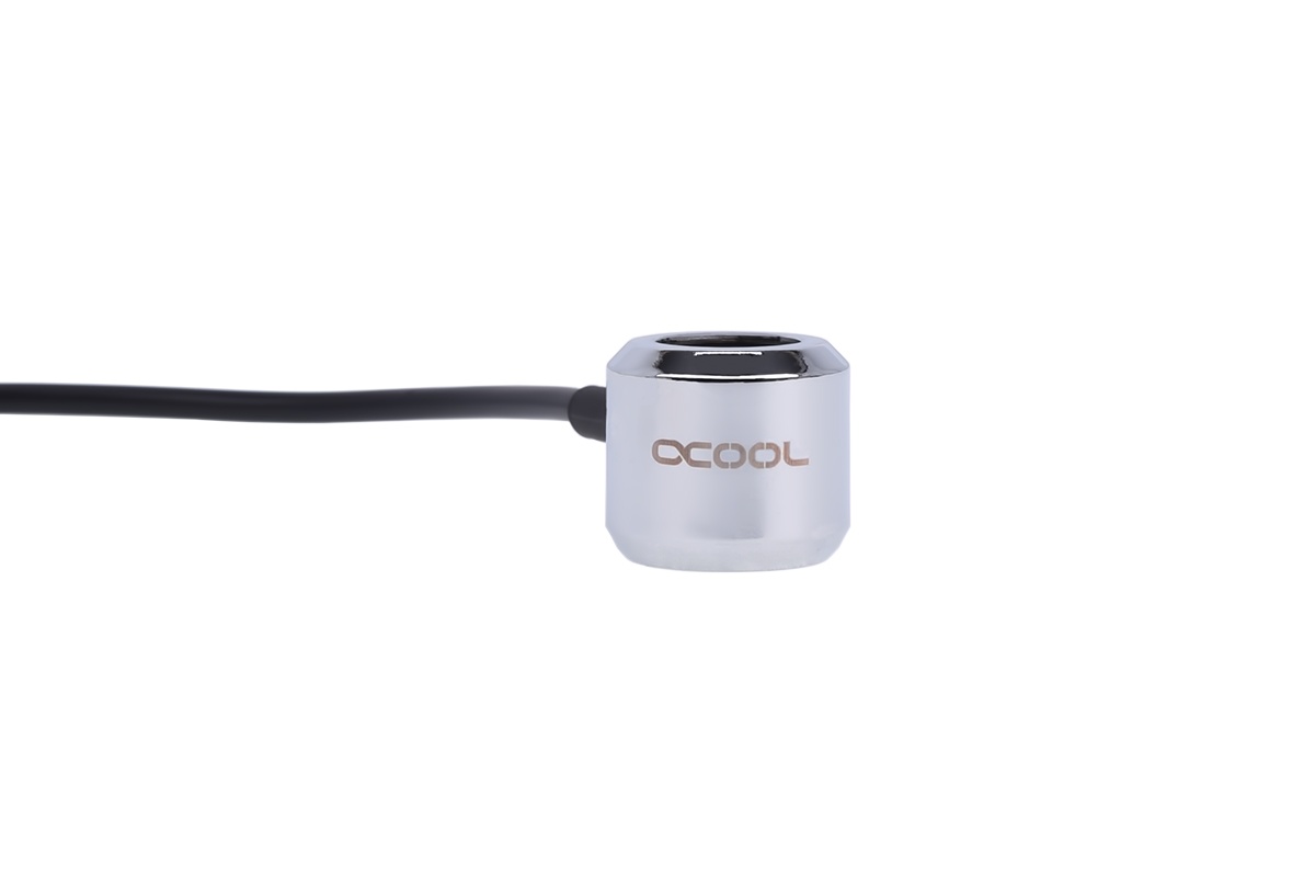 Alphacool Aurora HardTube LED ring 13mm chrome - RGB - Watercooling UK