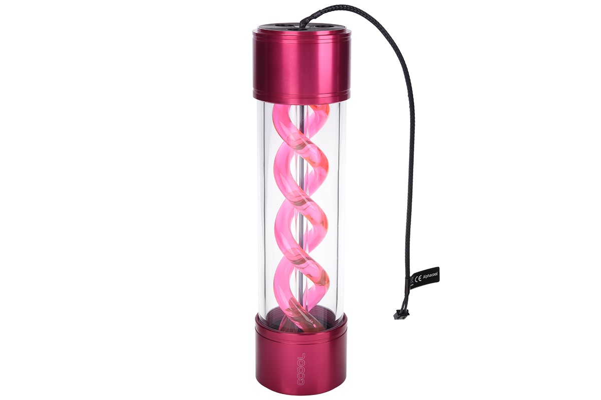 Alphacool Eisbecher Helix 250mm reservoir - red - Watercooling UK