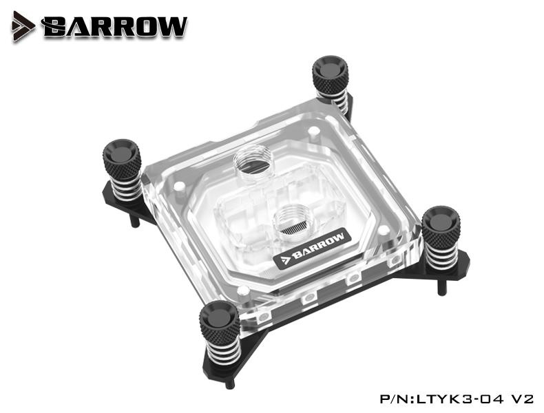 Barrow Acrylic Micro Jet CPU Waterblock, LRC 2.0 RGB, INTEL 115x / 1700 ...