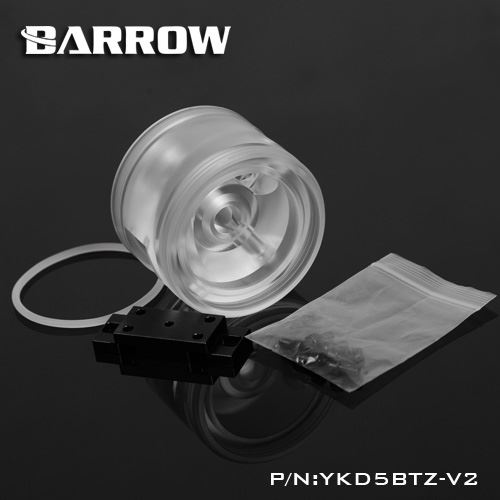 Barrow D5 Round Pump Top and Mount with Reservoir Thread - Clear ...