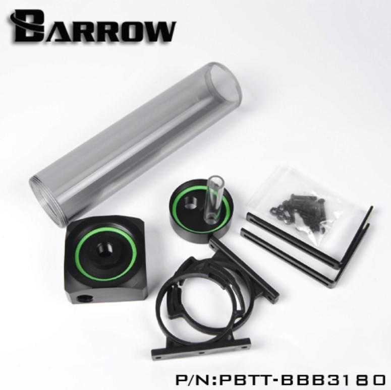 Barrow DDC Obsidian Smoked Acrylic Reservoir - 215mm - Watercooling UK