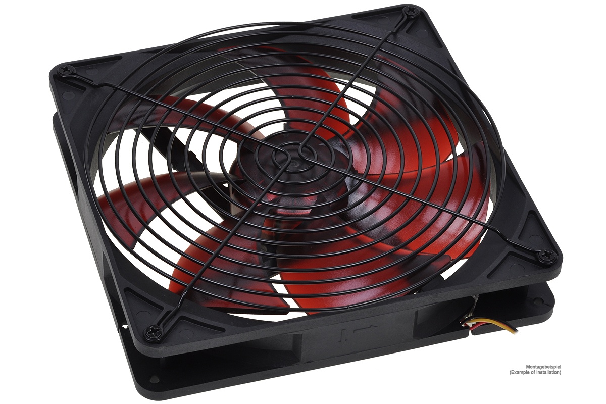 fan grill for axial fans for 200mm black - Watercooling UK