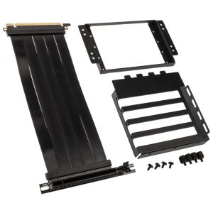Lian Li O11D-1X-4 riser card cable + PCI slot cover - PCIe 4.0, black ...