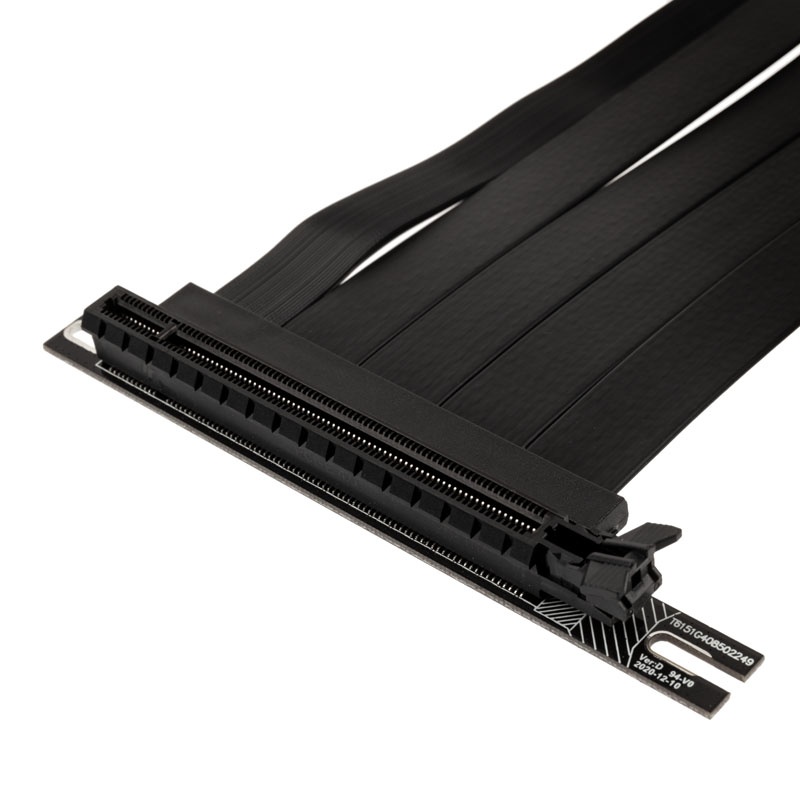 Lian Li O11D-1X-4 riser card cable + PCI slot cover - PCIe 4.0, black ...