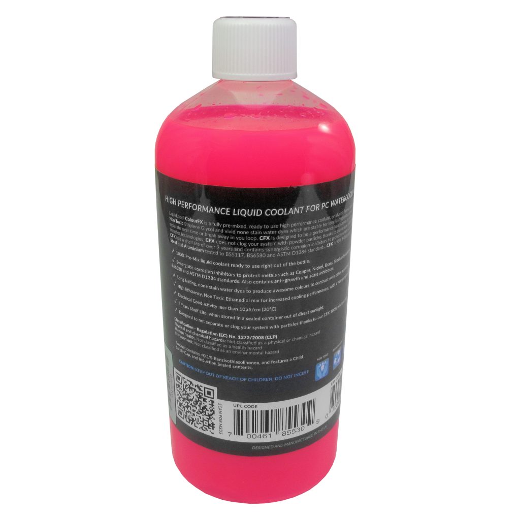 Liquid.cool CFX Pre Mix Opaque Performance Coolant - 1000ml - Hot Pink ...