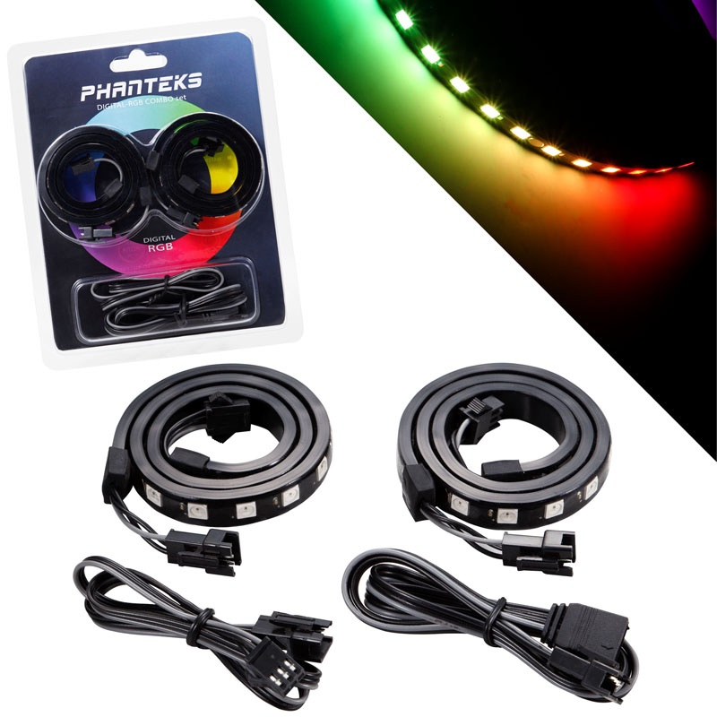 PHANTEKS Digital-RGB Combo Set incl. 2x LED-Strip - Watercooling UK