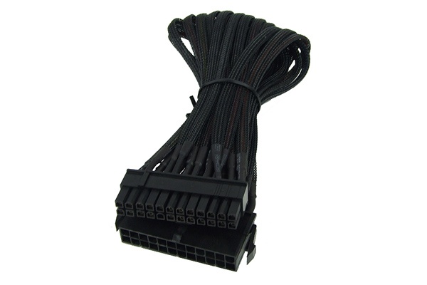 Phobya 24Pin PSU Extension Individually Sleeved 30cm - black ...