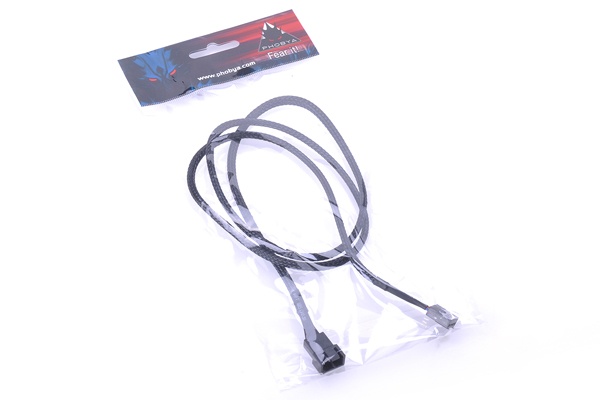 Phobya 4Pin PWM Extension 90cm - black - Watercooling UK