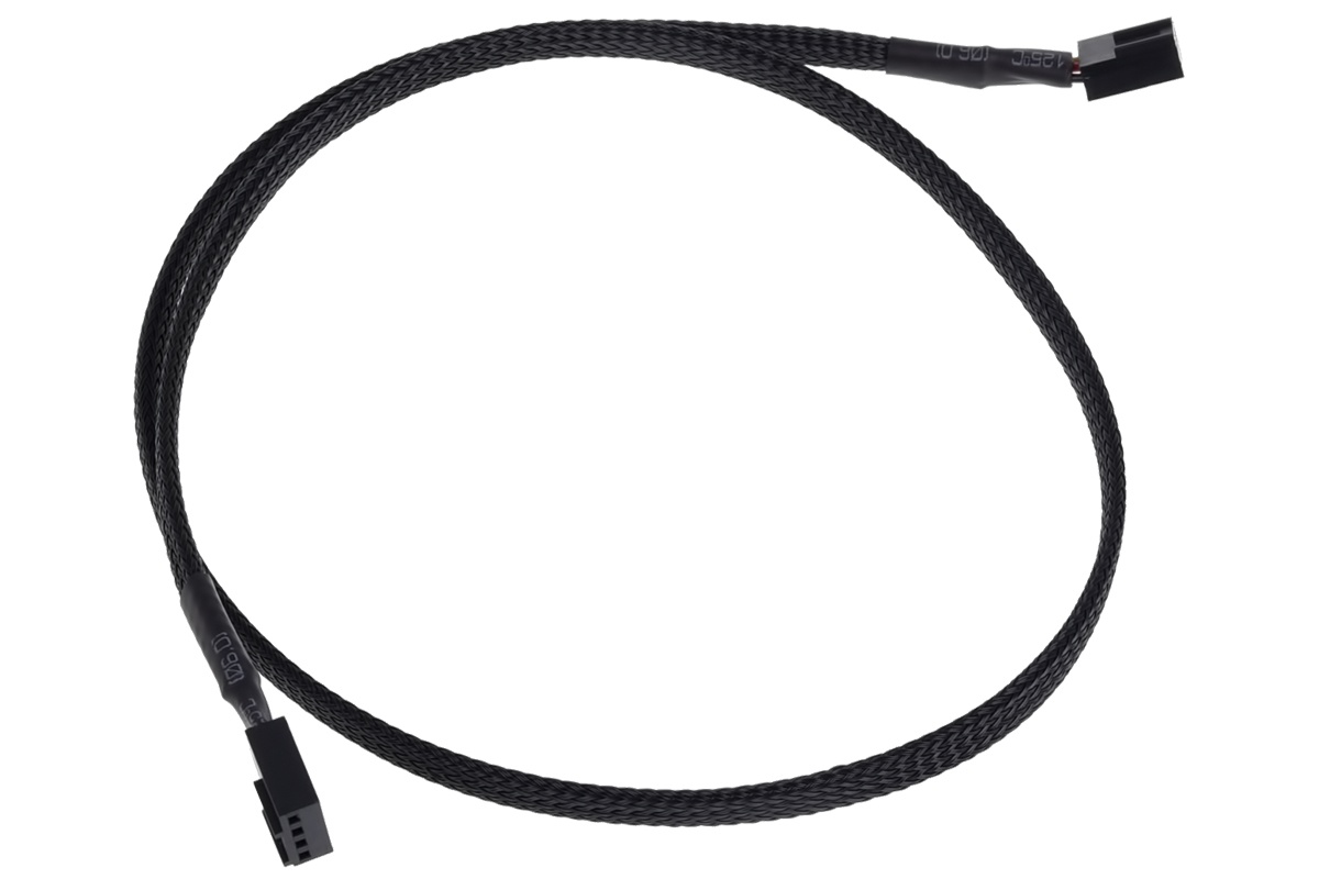 Phobya 4Pin PWM male to male 60cm - black - Watercooling UK