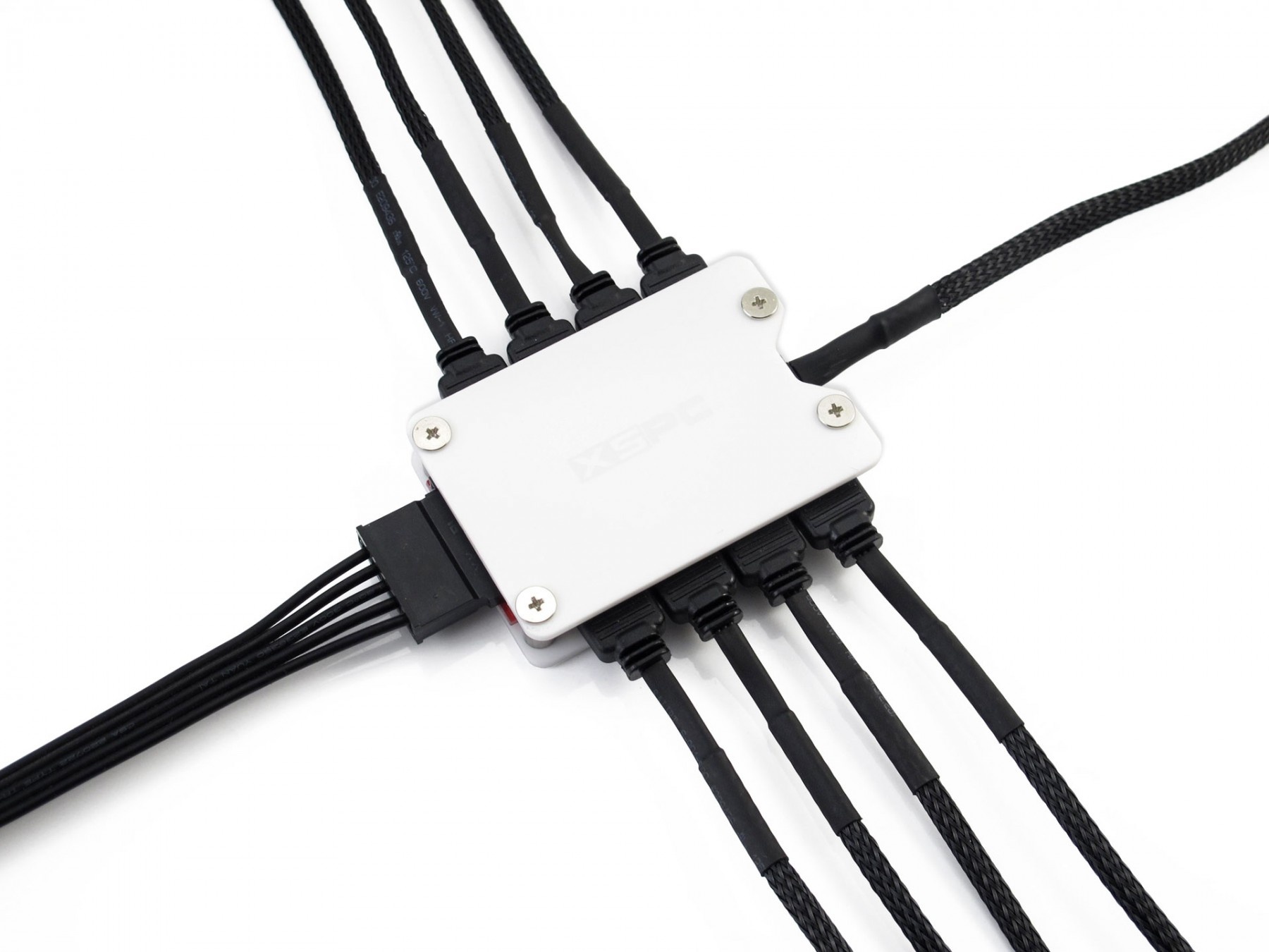 XSPC 8 Way, 3Pin, 5V, Addressable RGB Splitter Hub - SATA Powered ...