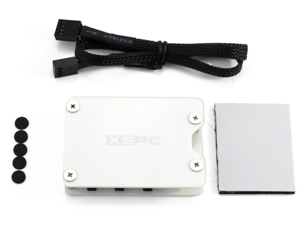 XSPC 8 Way PWM Splitter Hub - SATA Powered (White) V2 - Watercooling UK