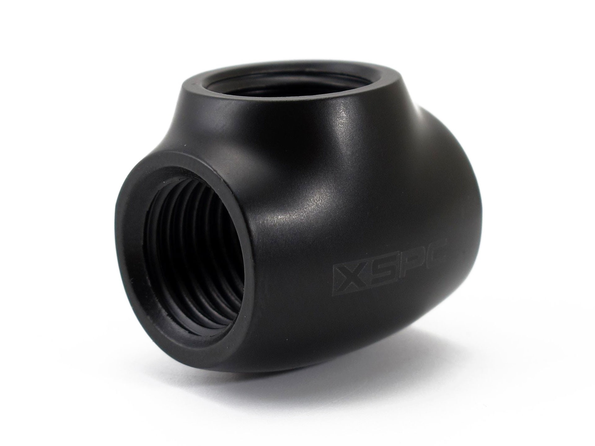 XSPC G1/4, T Fitting - Matte Black - Watercooling UK