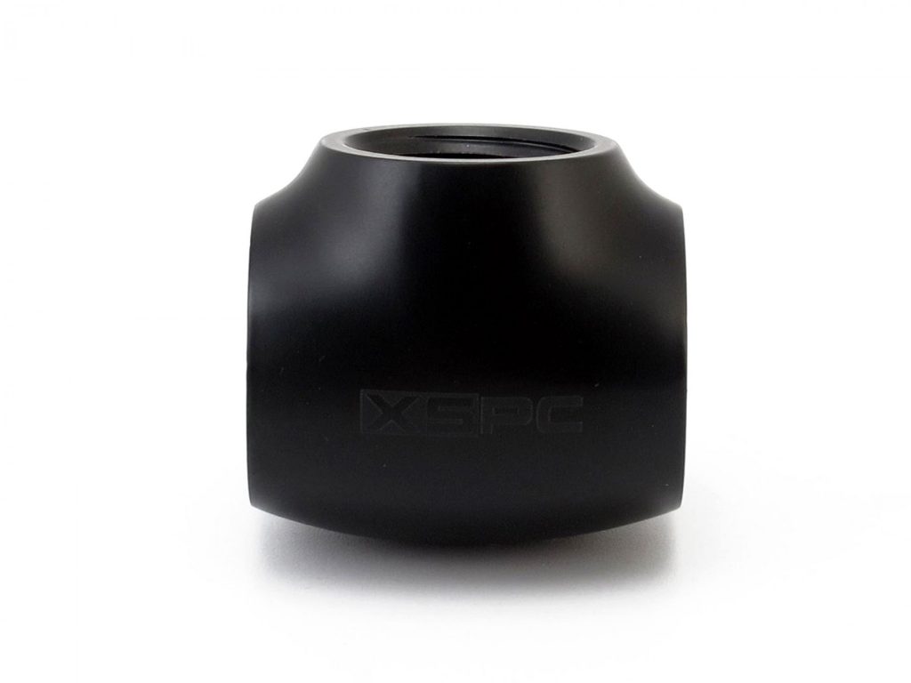 XSPC G1/4, T Fitting - Matte Black - Watercooling UK