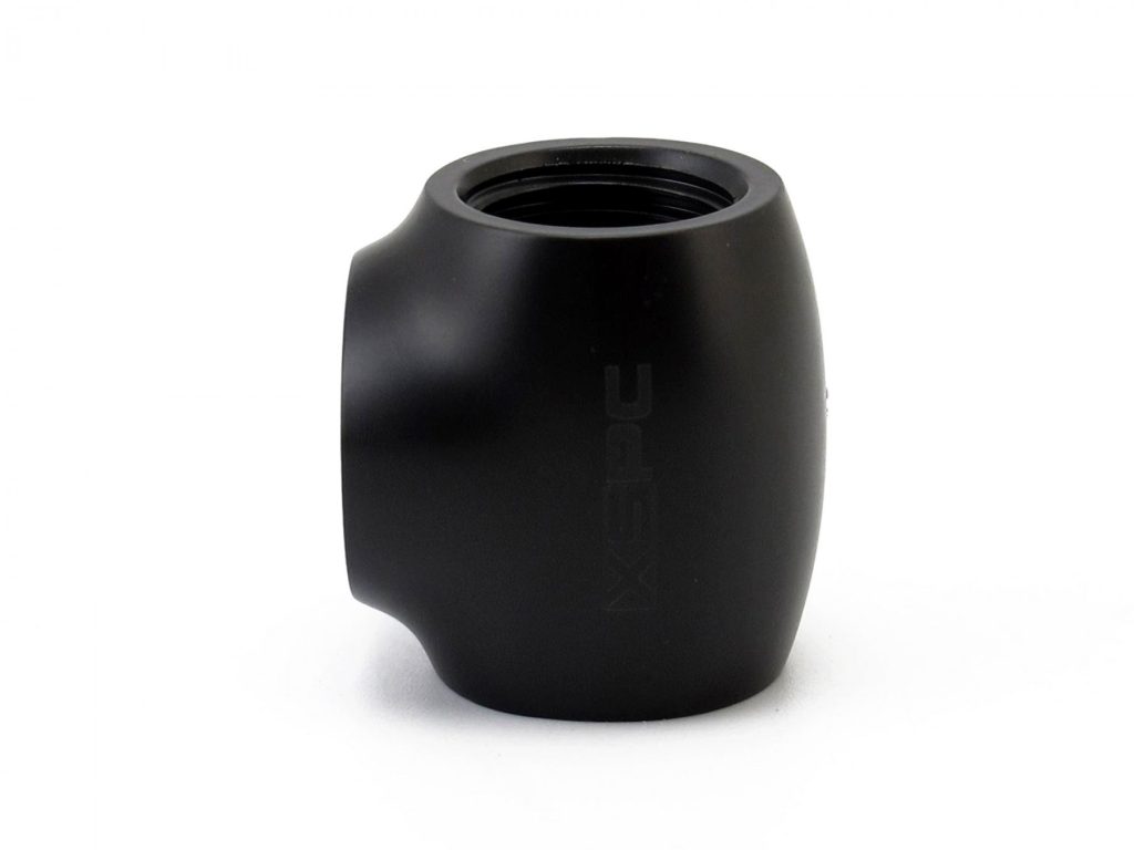 XSPC G1/4, T Fitting - Matte Black - Watercooling UK