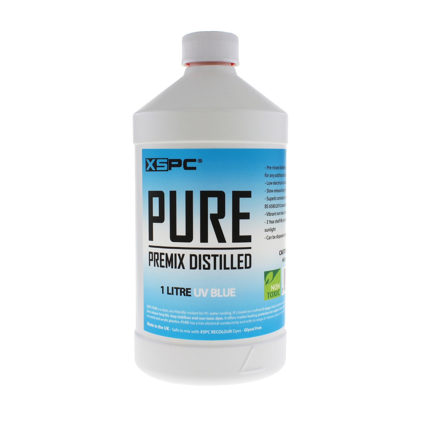 XSPC PURE Premix Distilled Coolant - UV Blue - Watercooling UK