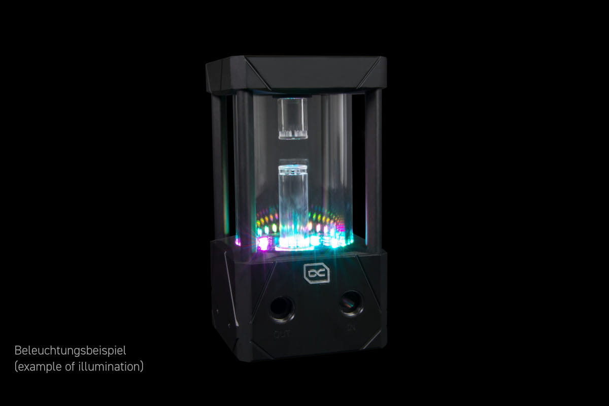 Alphacool Eisbecher Aurora D5 Acetal/Glas - 150mm incl. Alphacool VPP ...