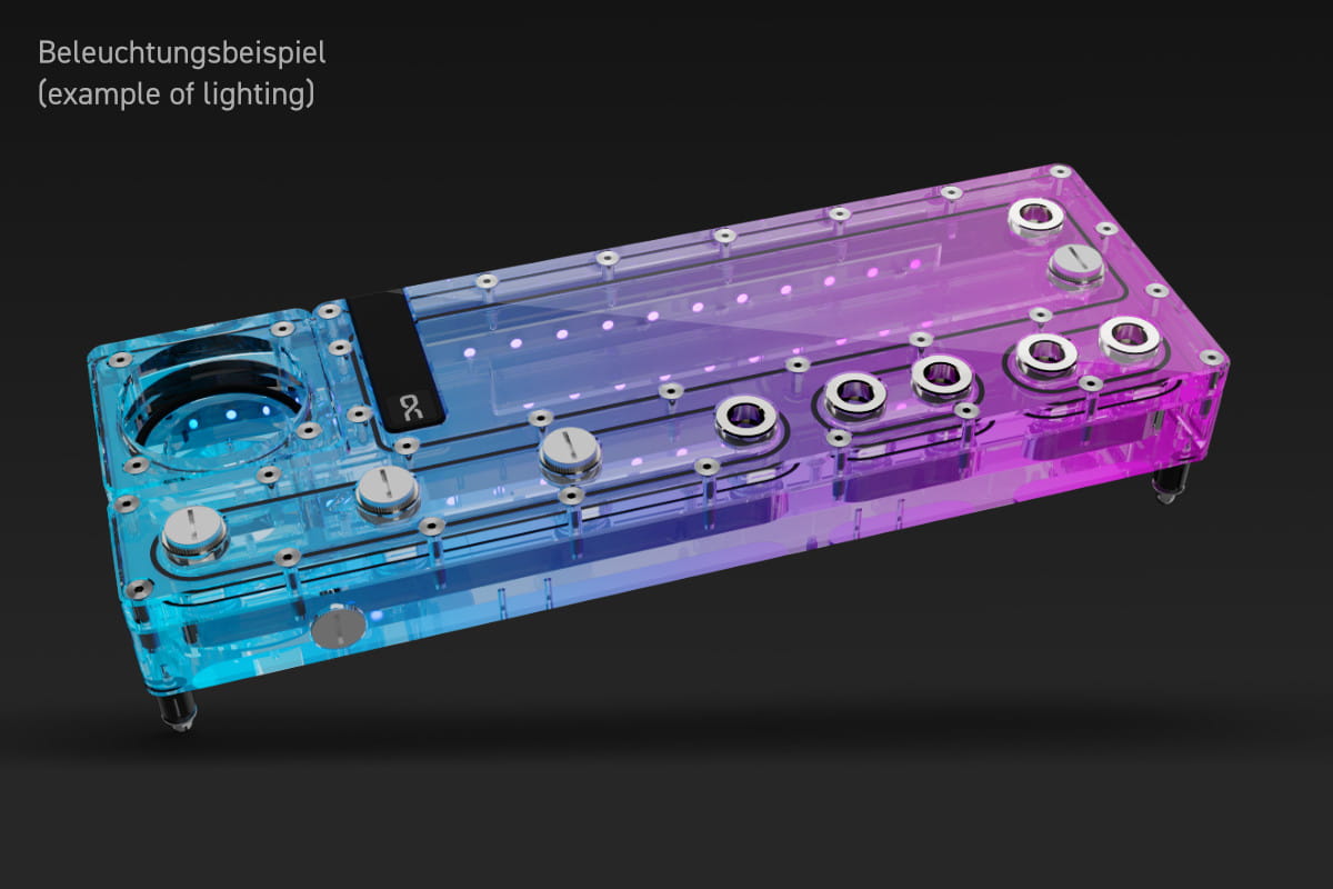 Alphacool Core Distro Plate 360 Right for VPP/D5 with aRGB Lighting ...