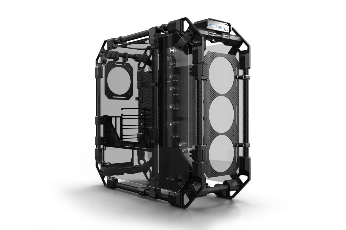 Alphacool Apex Pro Skeleton Carbon Case - Watercooling UK
