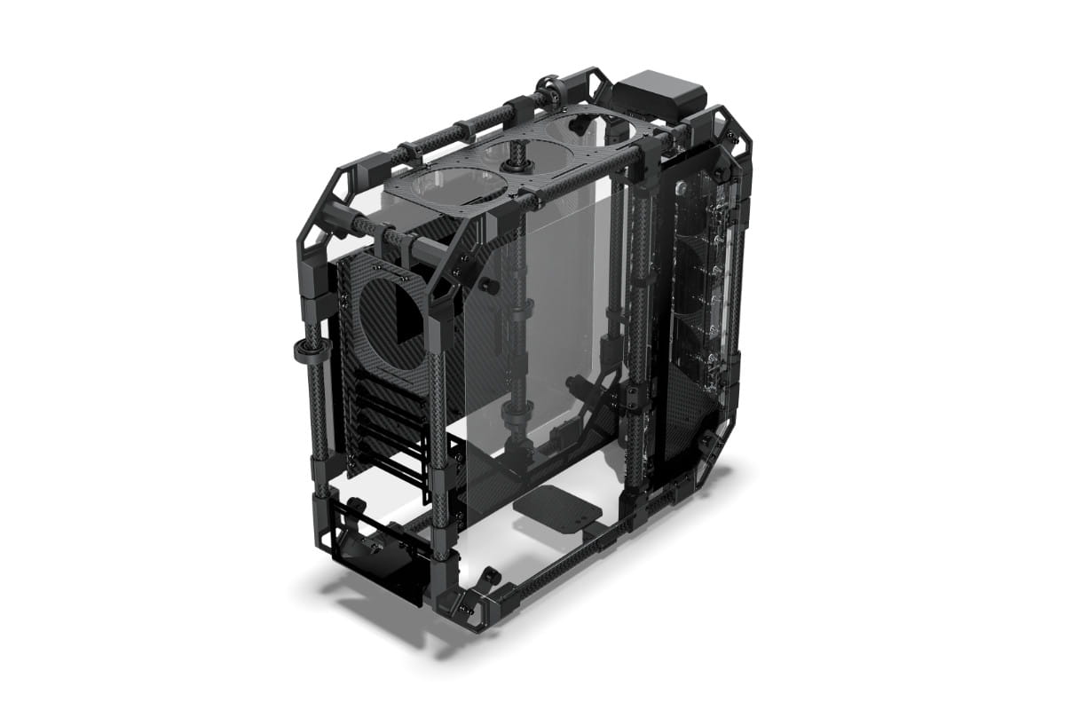 Alphacool Apex Pro Skeleton Carbon Case - Watercooling UK