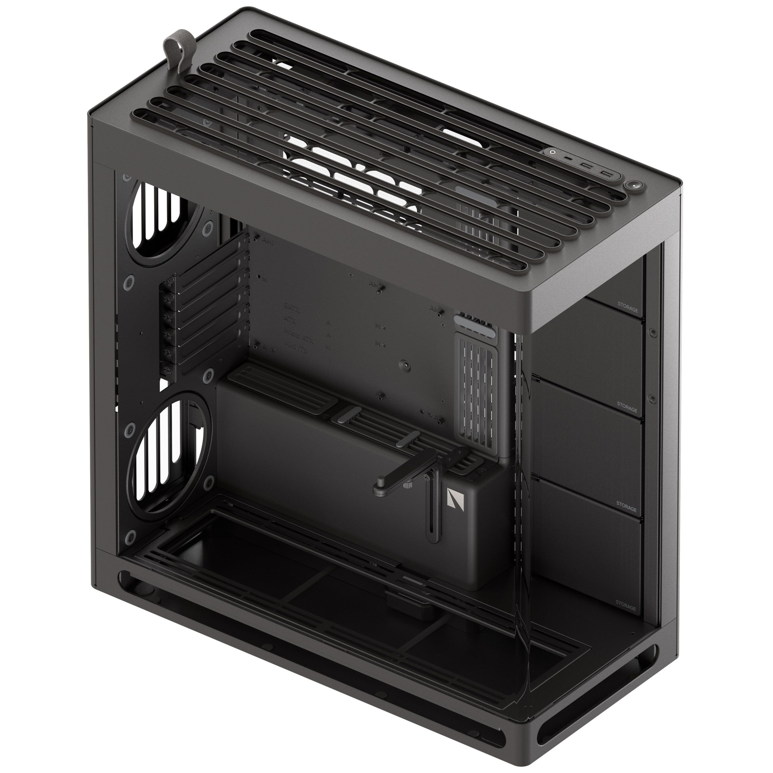 HAVN HS 420 PC Case, Midi-Tower, E-ATX, Tempered Glass - Black ...