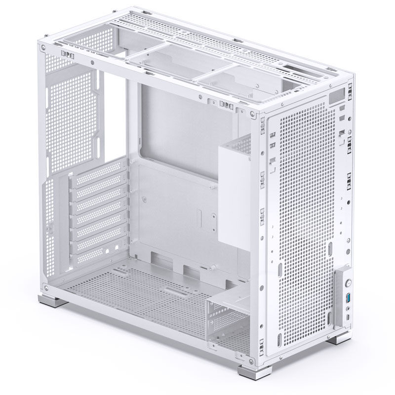 Jonsbo D41 Screen ATX case, tempered glass - white - Watercooling UK