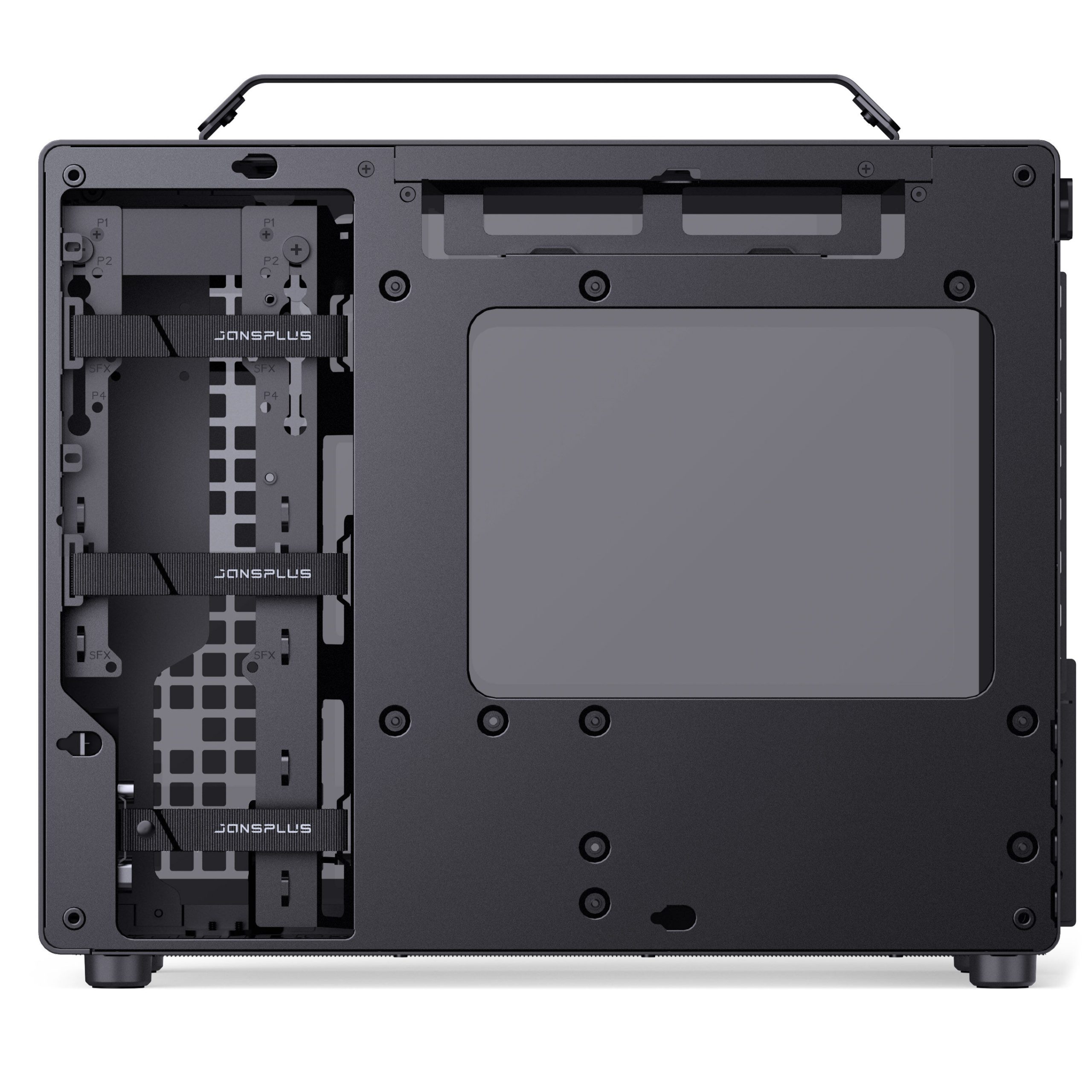 Jonsplus (Jonsbo) Z20 Micro-ATX case, with carrying handle - black ...