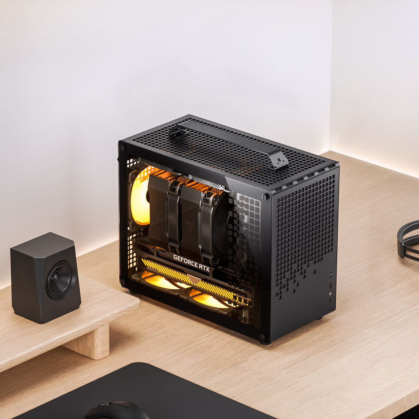 Jonsplus (Jonsbo) Z20 Micro-ATX case, with carrying handle - black ...