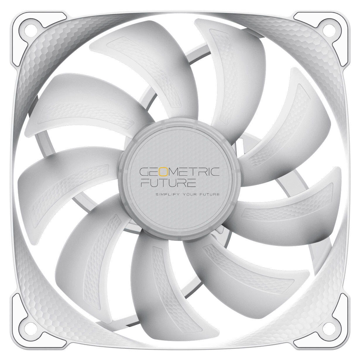 Geometric Future Squama 2501W RGB fan - 120 mm, white - Watercooling UK