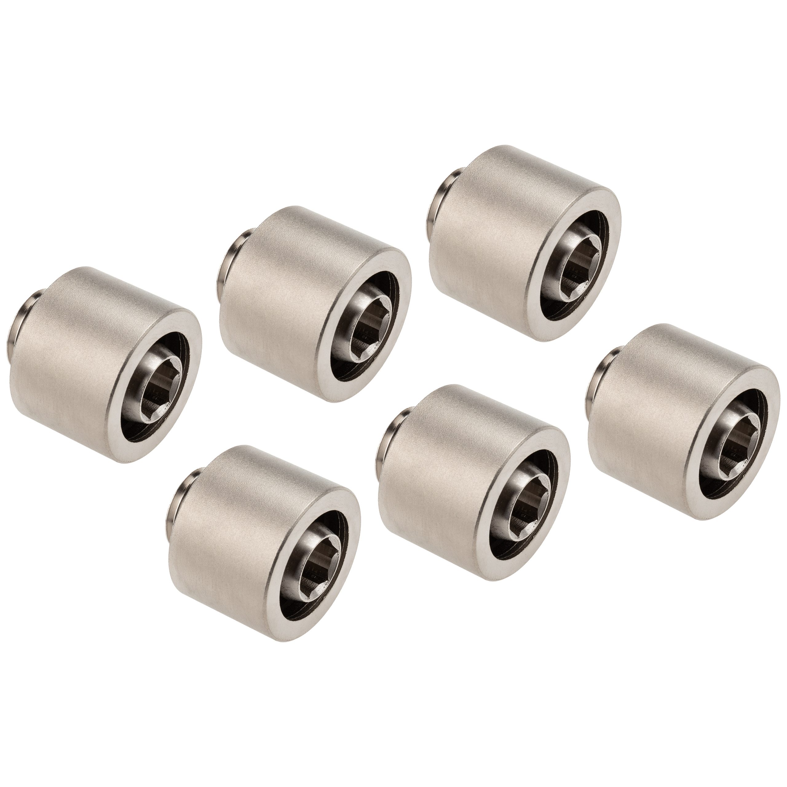 Optimus Flex connector 16/10mm (6 Pack), Pro-XE - Nickel - Watercooling UK
