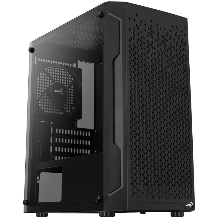 Aerocool Trinity Mini v1 Micro-ATX Case, Tempered Glass - black ...