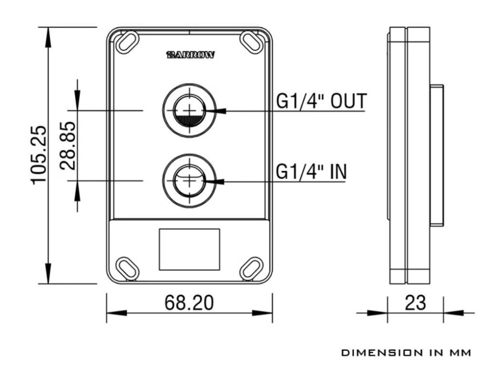 Barrow OLED Display CPU Waterblock with Hardware Monitor, 5v aRGB, AM4 ...
