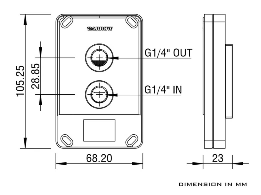 Barrow OLED Display CPU Waterblock with Hardware Monitor, 5v aRGB, AM4 ...