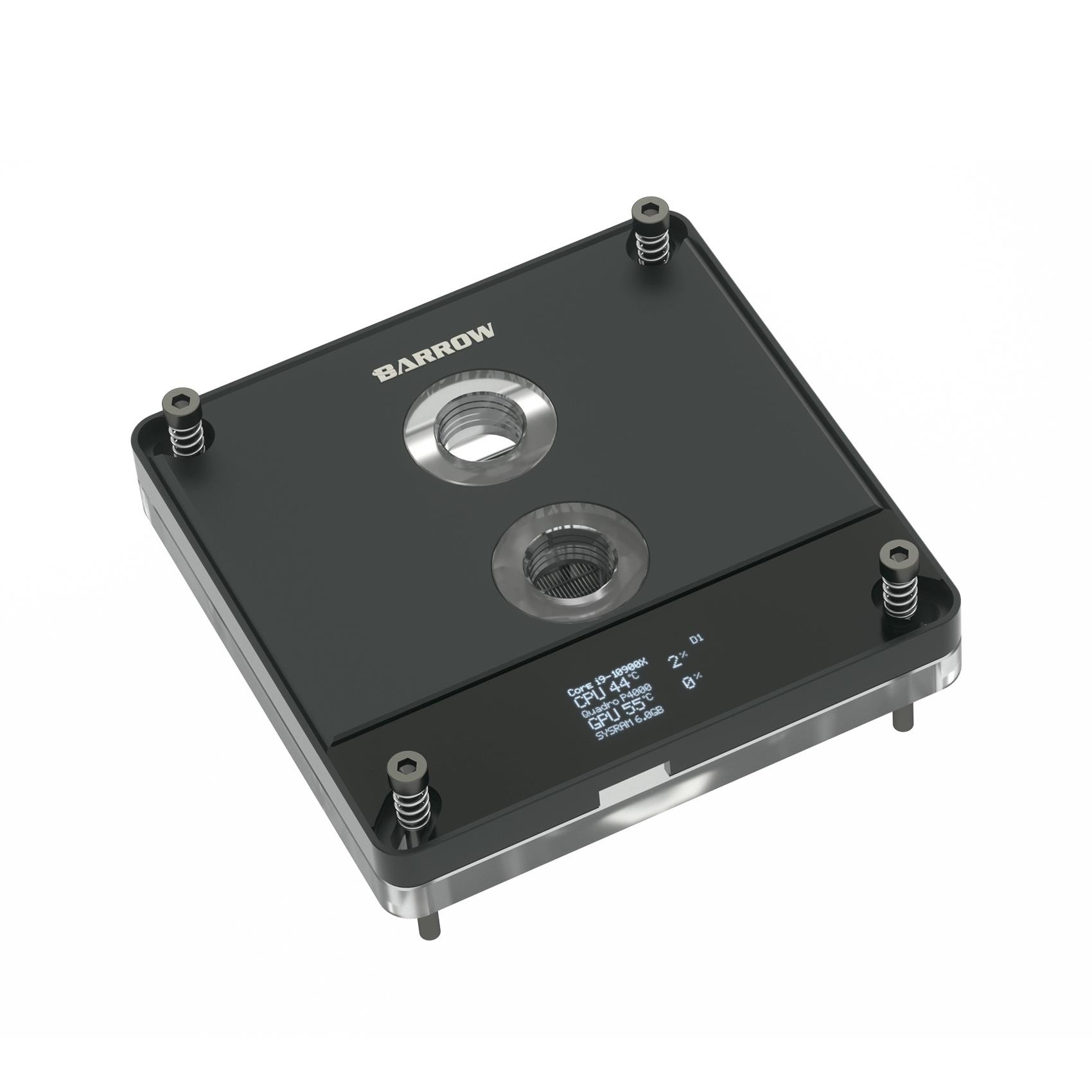 Barrow OLED Display CPU Waterblock with Hardware Monitor, 5v aRGB ...