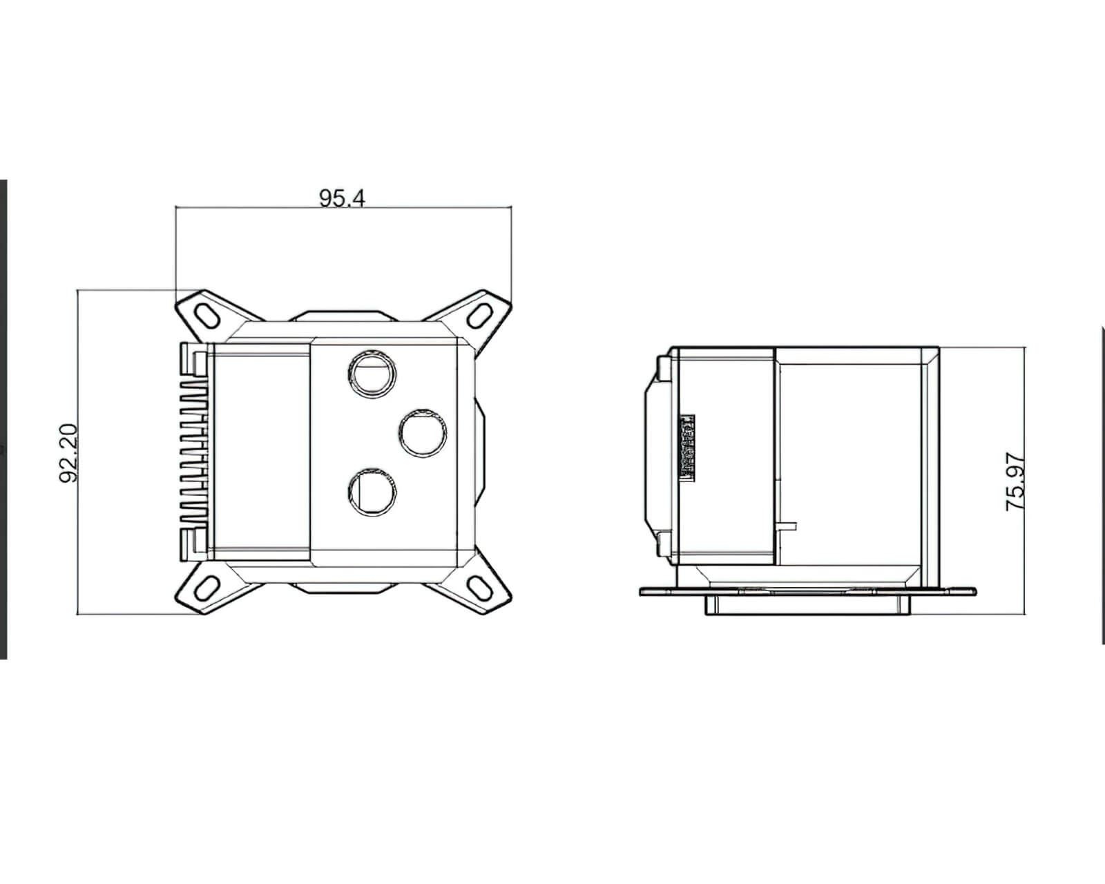 Bykski CPU-XPR-DDC-I CPU Water Block / Pump Combo with aRGB (Intel LGA ...