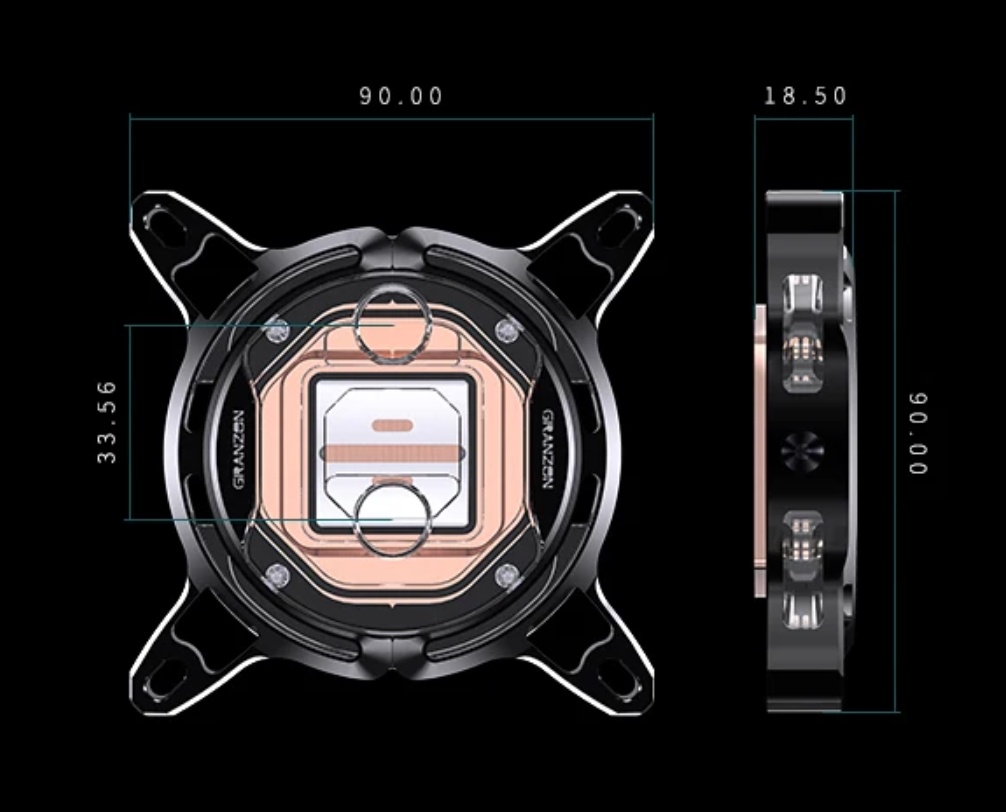 Granzon GAI0.1 CPU Water Block with 5v aRGB (INTEL 115x /1200 /20xx ...