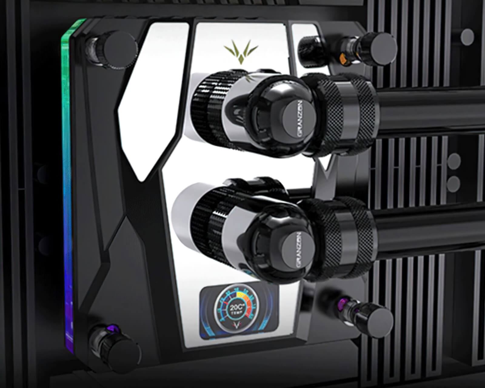Granzon GAIS CPU Water Block with Digital Temperature Display, 5v aRGB ...