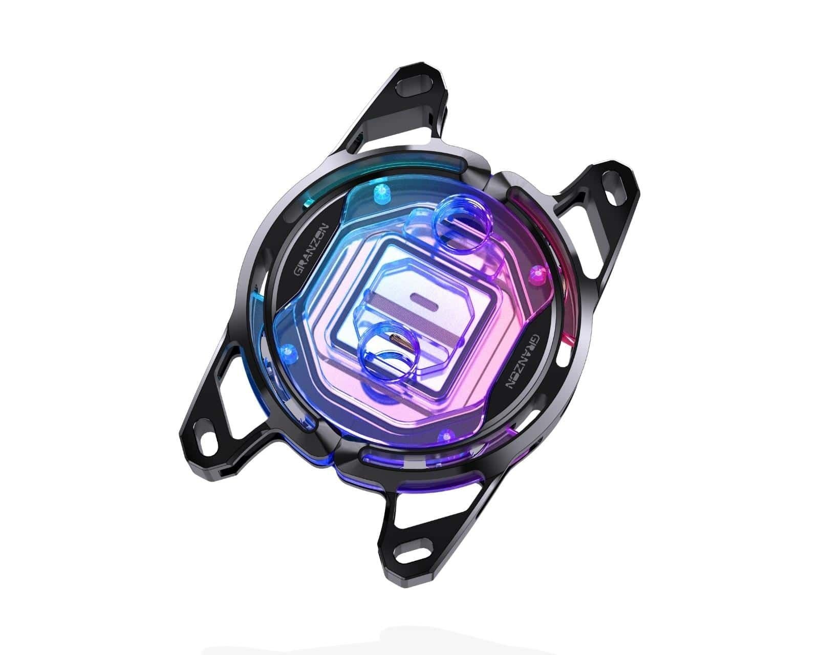 Granzon GAM0.1 CPU Water Block with 5v aRGB (AMD AM4 / AM5) - Black ...