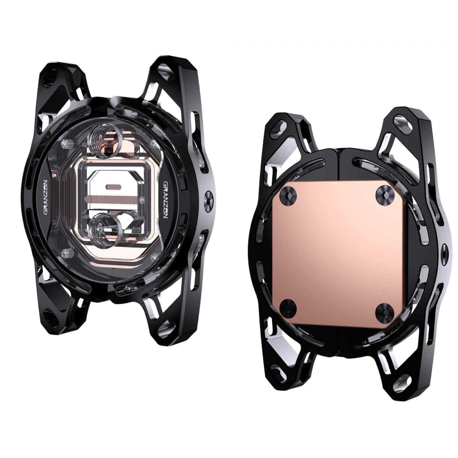 Granzon GAM0.1 CPU Water Block with 5v aRGB (AMD AM4 / AM5) - Black ...
