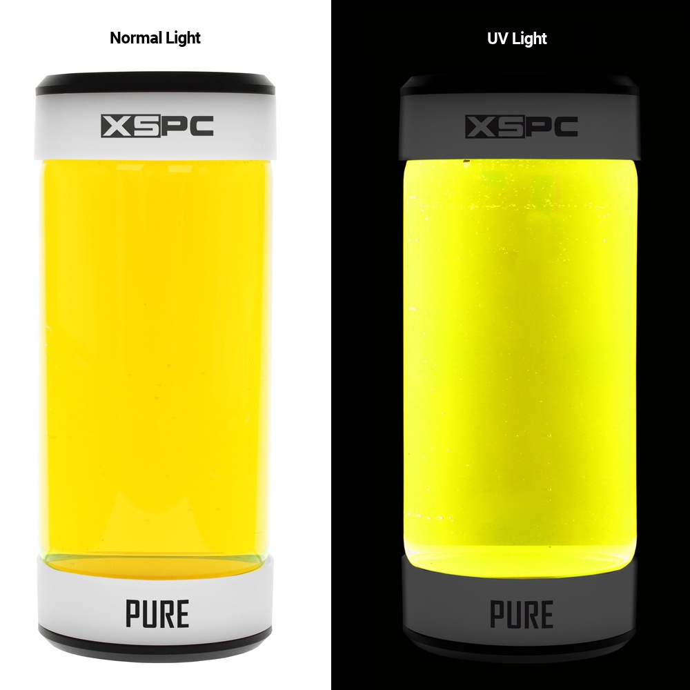 XSPC PURE Distilled Concentrate Coolant 150ml - UV Yellow - Watercooling UK